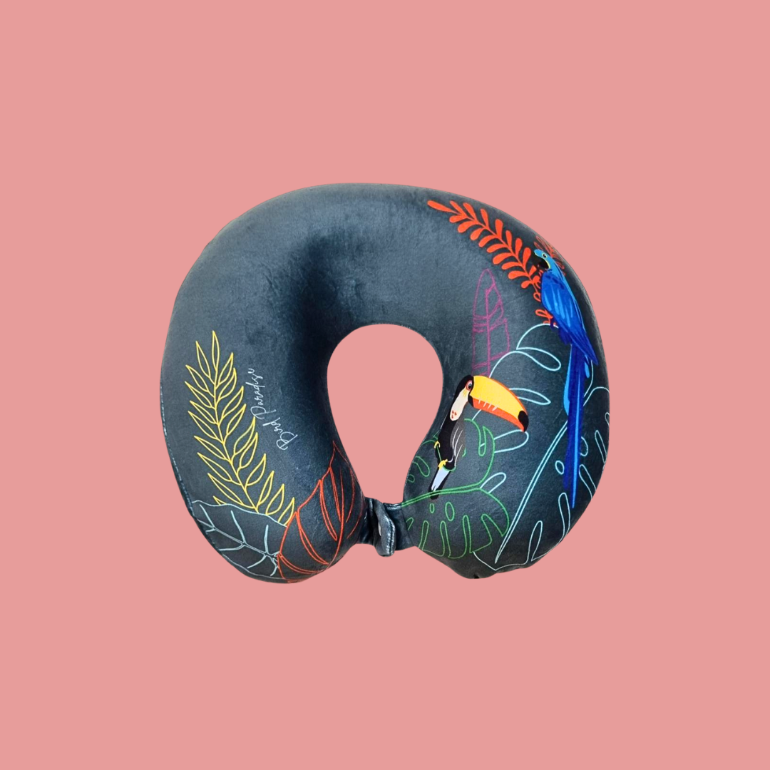 2 Bird Leaf Neck Pillow | Mandai Wildlife Reserve